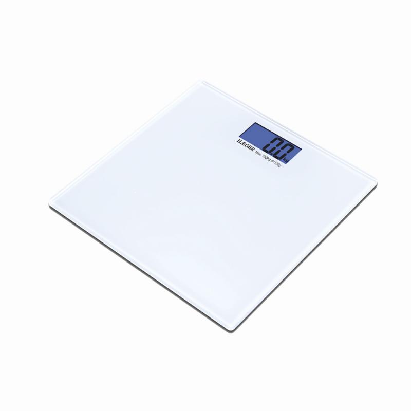 Blue electronic scale. White - HAEGER Home Appliances