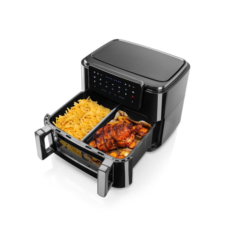Digital Air Fryer HAEGER Super Cook 10L - 10 L, 2 Drawers - HAEGER Home ...