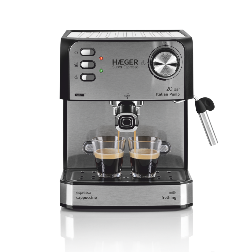 Expresso Coffee Machine HAEGER Super Expresso - 20 Bar, 850W - HAEGER ...