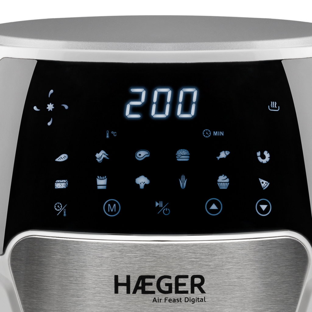 Fritadeira sem Óleo HAEGER Air Feast Digital White- 4.2L - HAEGER Home ...