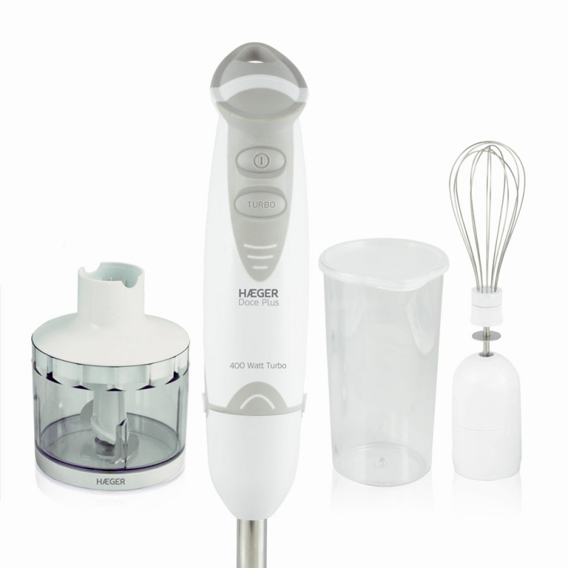 Hand Blender HAEGER DOCE PLUS - 400W, Accessories included - HAEGER ...