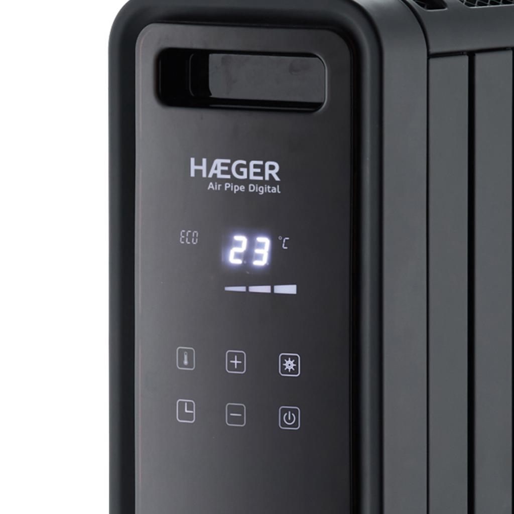HAEGER Air Pipe Digital Thermal Emitter - 2000W, 4 Modes, Remote ...