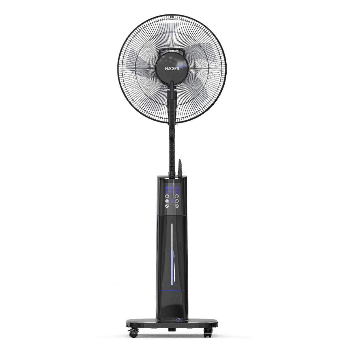 Digital Fan with Humidifier HAEGER Black Mist II - HAEGER Home Appliances