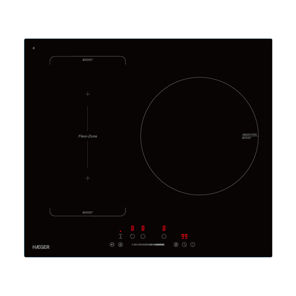 HAEGER Flexi Boost 6600 Built-in Induction Hob – 3 Zones, Slider ...