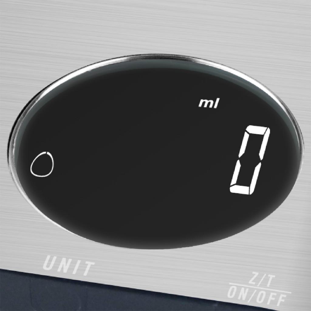 Kitchen Scale HAEGER Stainless - 15kg, 1g, LCD Display, Stainless Steel ...