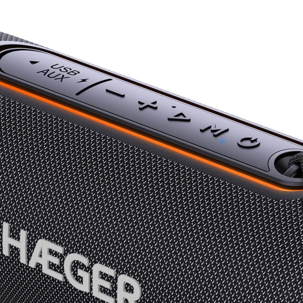 Portable Bluetooth Speaker HAEGER Light Boom - 3h Battery Life, IPX5 ...